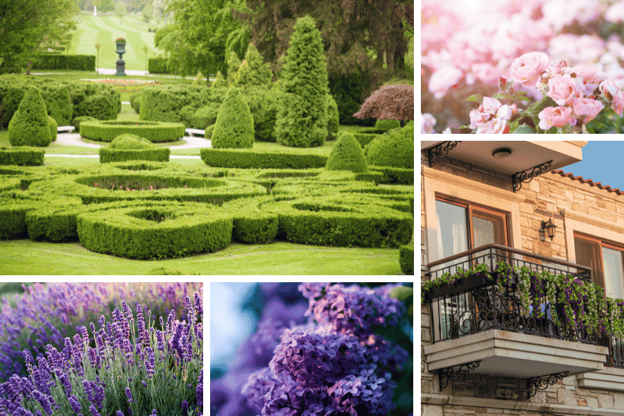 French Garden Style Flowers French Garden With Garden Roses